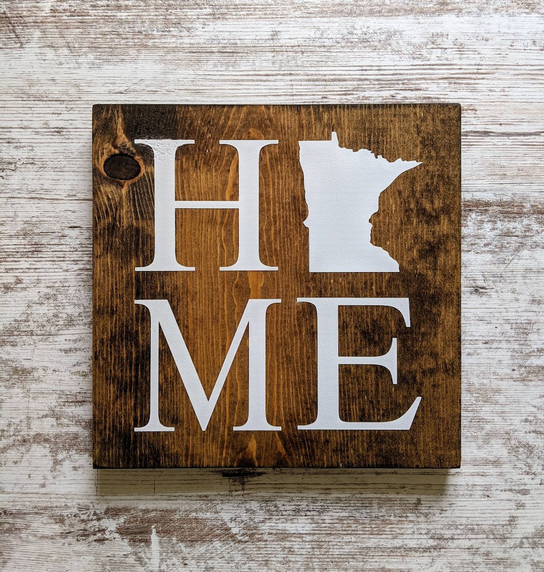 Minnesota Home Sign. State Home Decor. Rustic Home Sign. Rustic Home ...