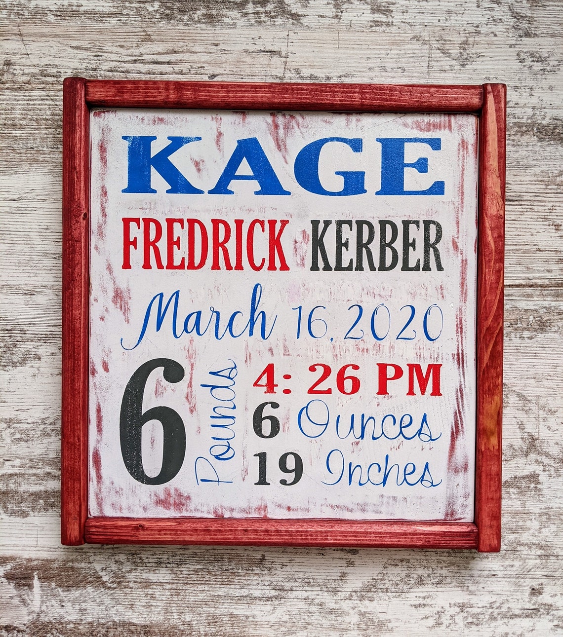 Birth Announcement Sign. Baby Birth Sign. New Born Gift. - Etsy