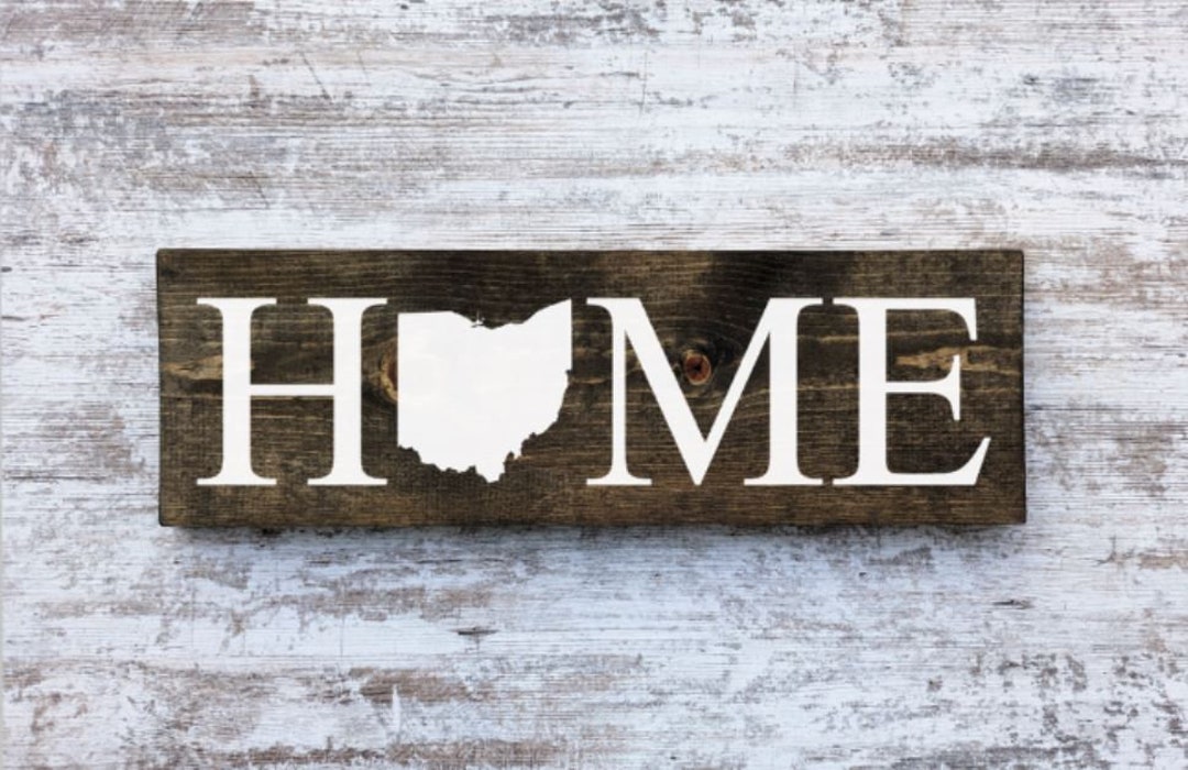 Ohio Home Sign. Ohio Home Decor. Ohio Home Poster. Reclaimed Wood. Ohio ...