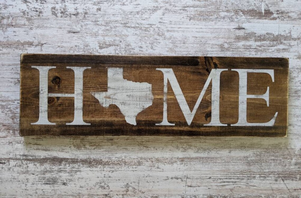 Texas Home Sign. Texas Home Decor. Texas Home Poster. | Etsy