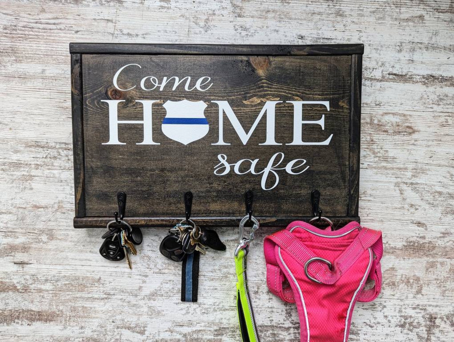 Come Home Safe Police Key Holder. Law Enforcement Key Ring Holder ...