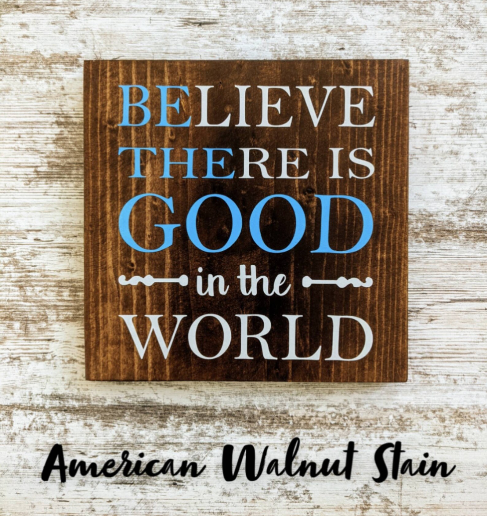 Believe There is Good in the World. Be the Good. Inspirational - Etsy