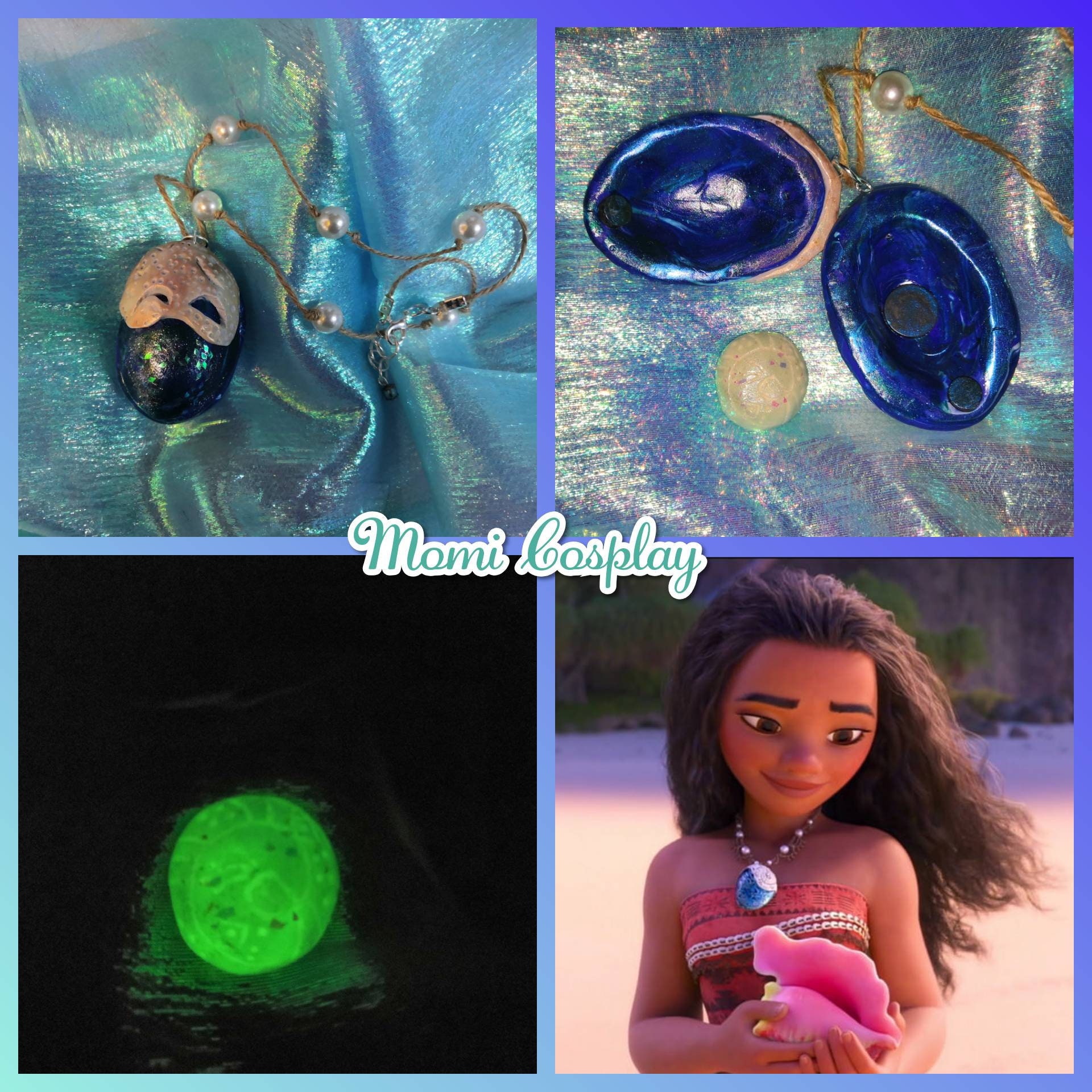 Moana Necklace Open/close With Heart of Te Fiti - Etsy