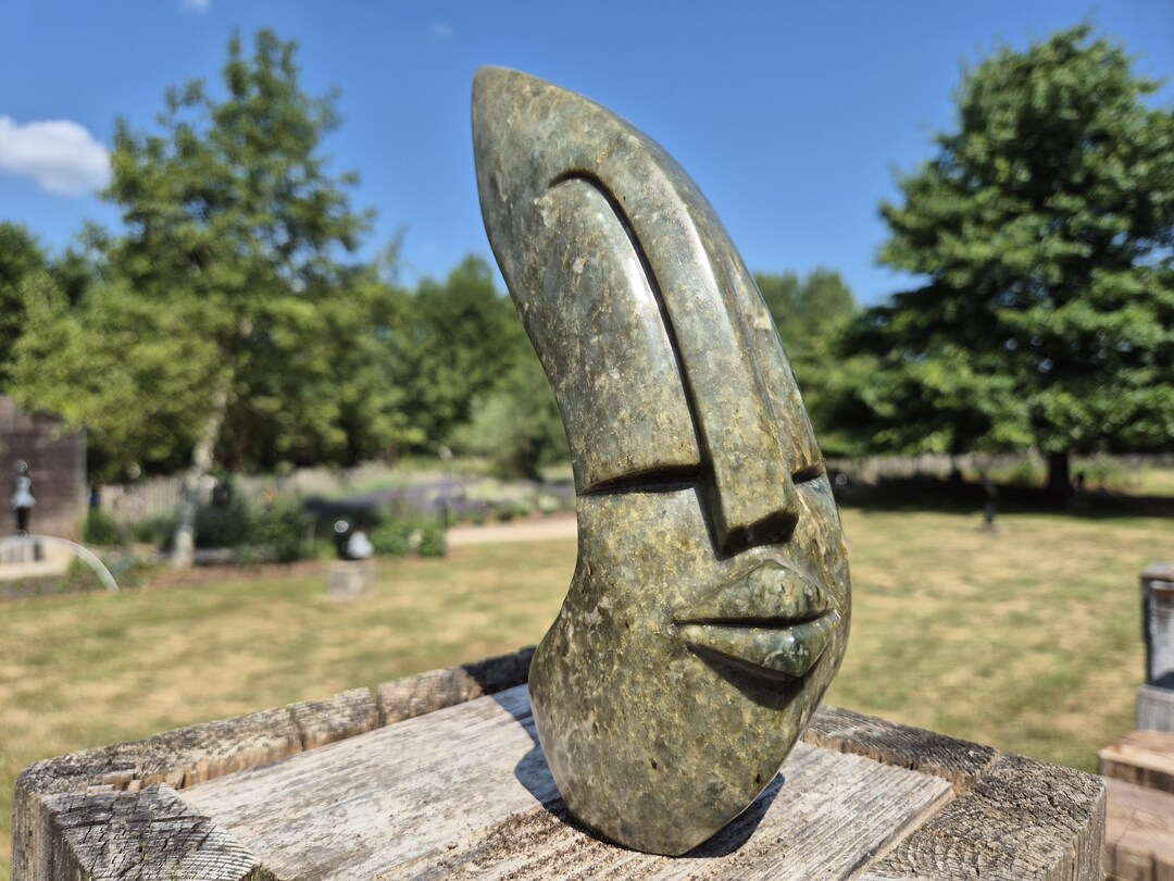 African Face Creation, Stone Sculpture, Fairtrade Zimbabwe, Shona-art ...