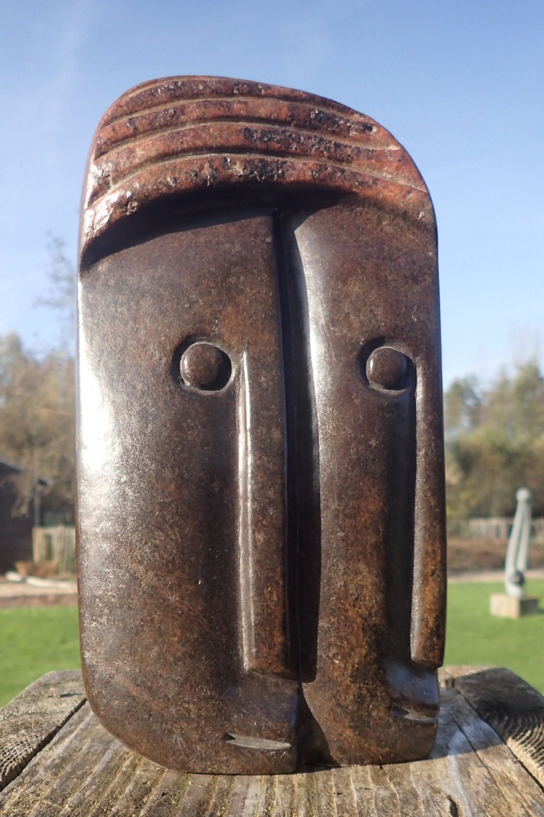 Stone Sculpture, Lovers, Couple in Stone, Handcrafted Statue, Fairtrade ...