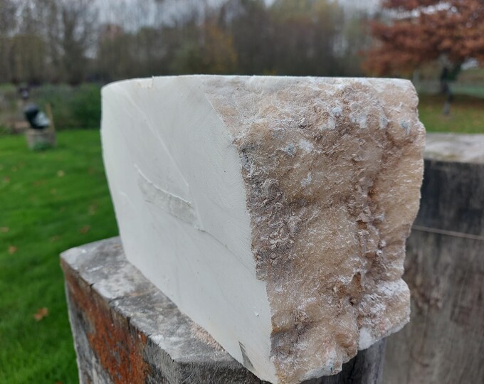 Alabaster Stone, Piece of Stone for Sculpting, White Alabaster, 7 Kg, 1 ...