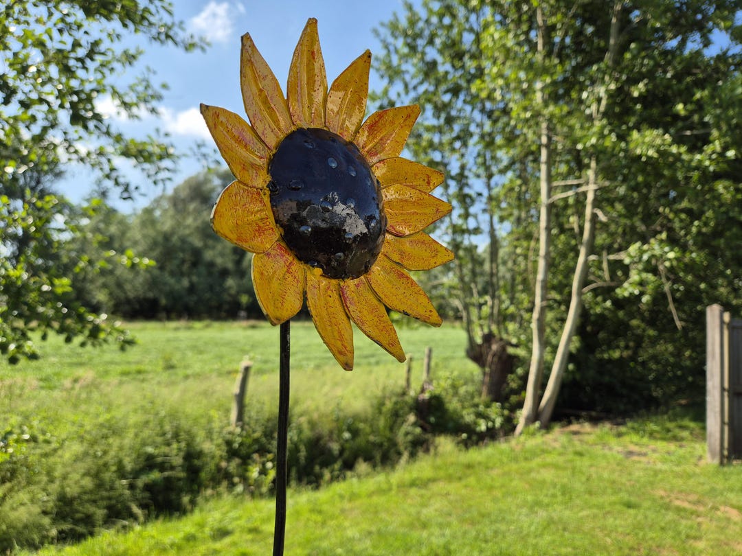 Garden Stick, Sunflowers on a Stick, Unique Garden Decoration, Handmade ...