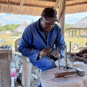 Statue Moonface in Stone, Face Creation, Stone Sculpture, Handcrafted ...