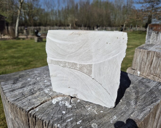 Alabaster Stone, Piece of Stone for Sculpting, White Alabaster, 7 Kg, 1 ...