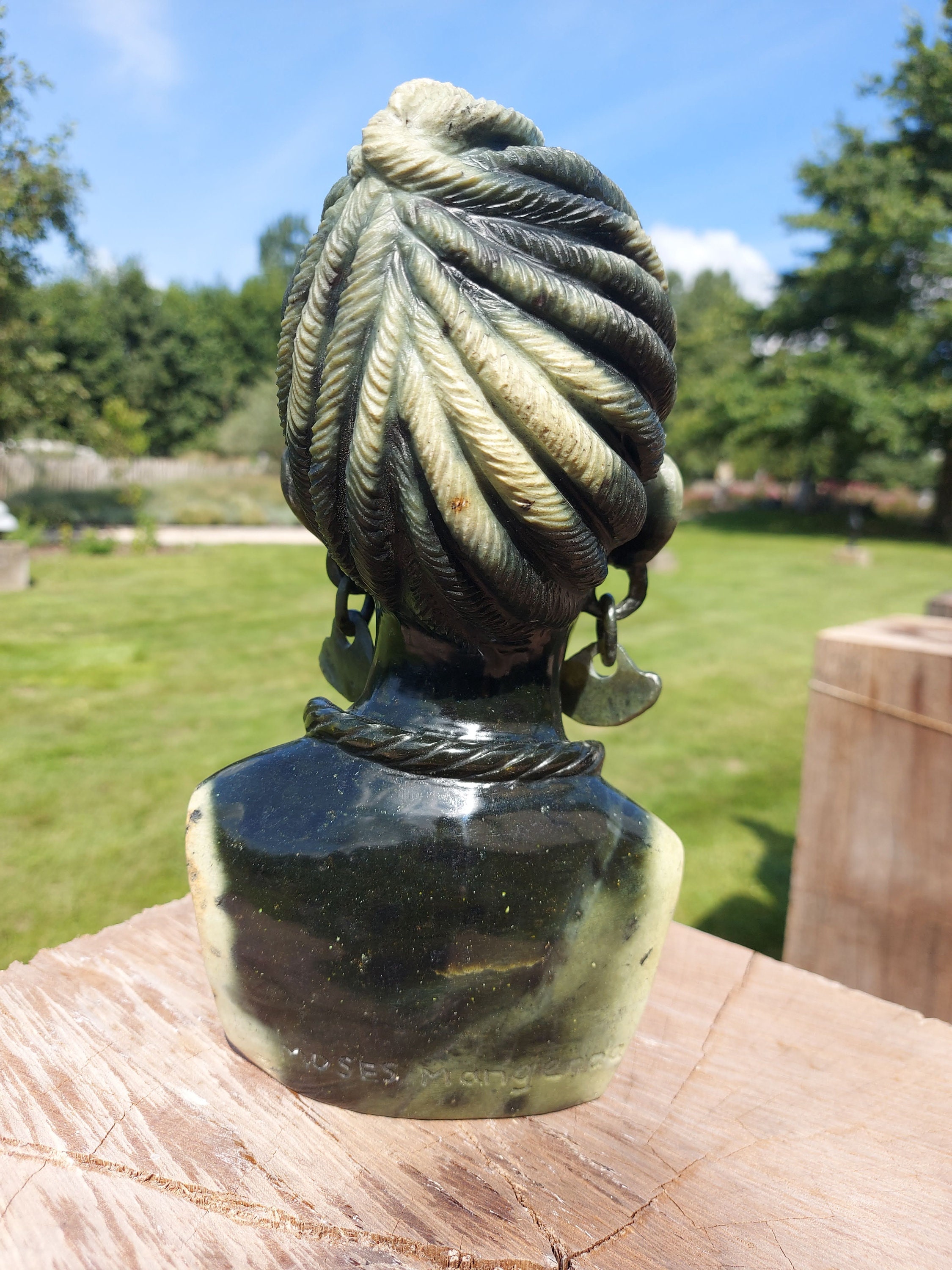 Elegant Lady, Stunning Statue of a Woman, Many Details, Stone Sculpture ...