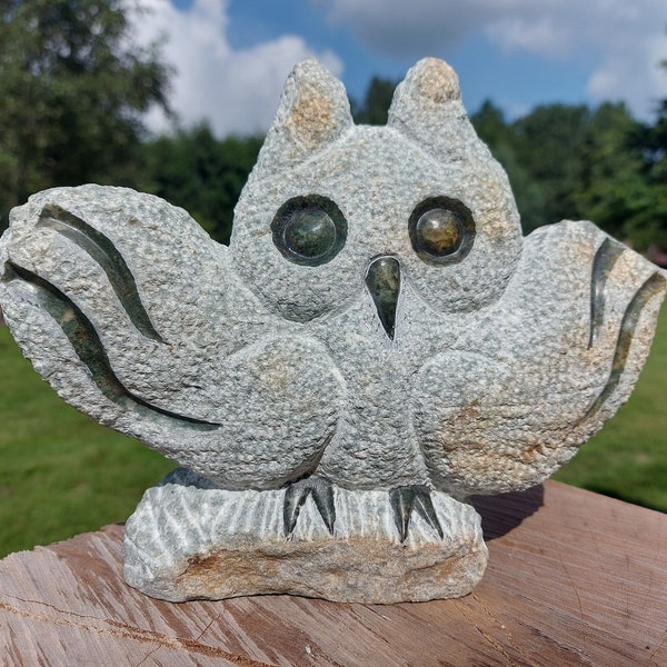 Stone Owl - Etsy
