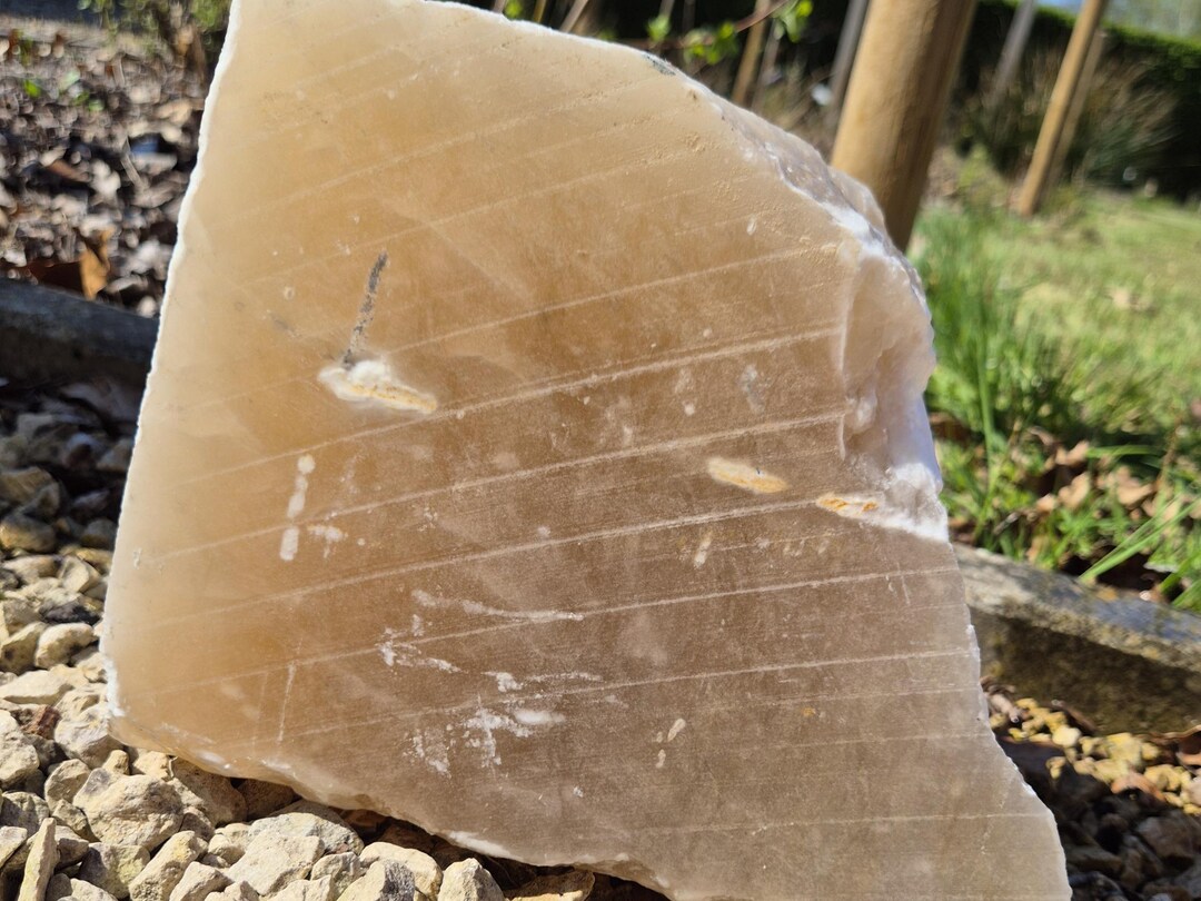 Alabaster Stone, Piece of Stone for Sculpting, Caramel Coloured ...