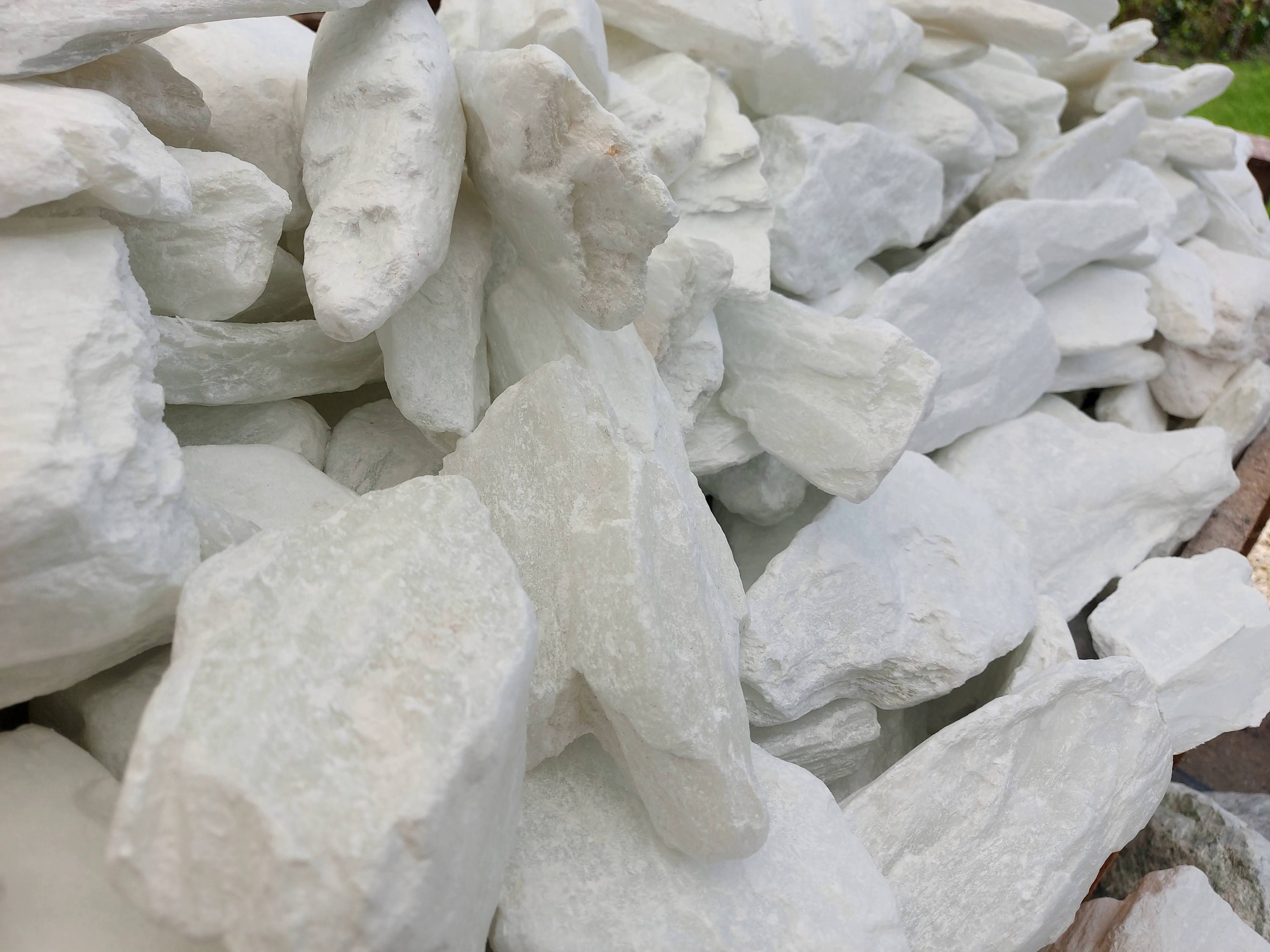 4 to 7 Chunks of Soapstone, 4 to 5 Kg White Soapstone, Steatite Stone ...