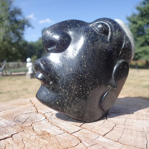 African Face Creation, Stone Sculpture, Fairtrade Zimbabwe, Shona-art ...