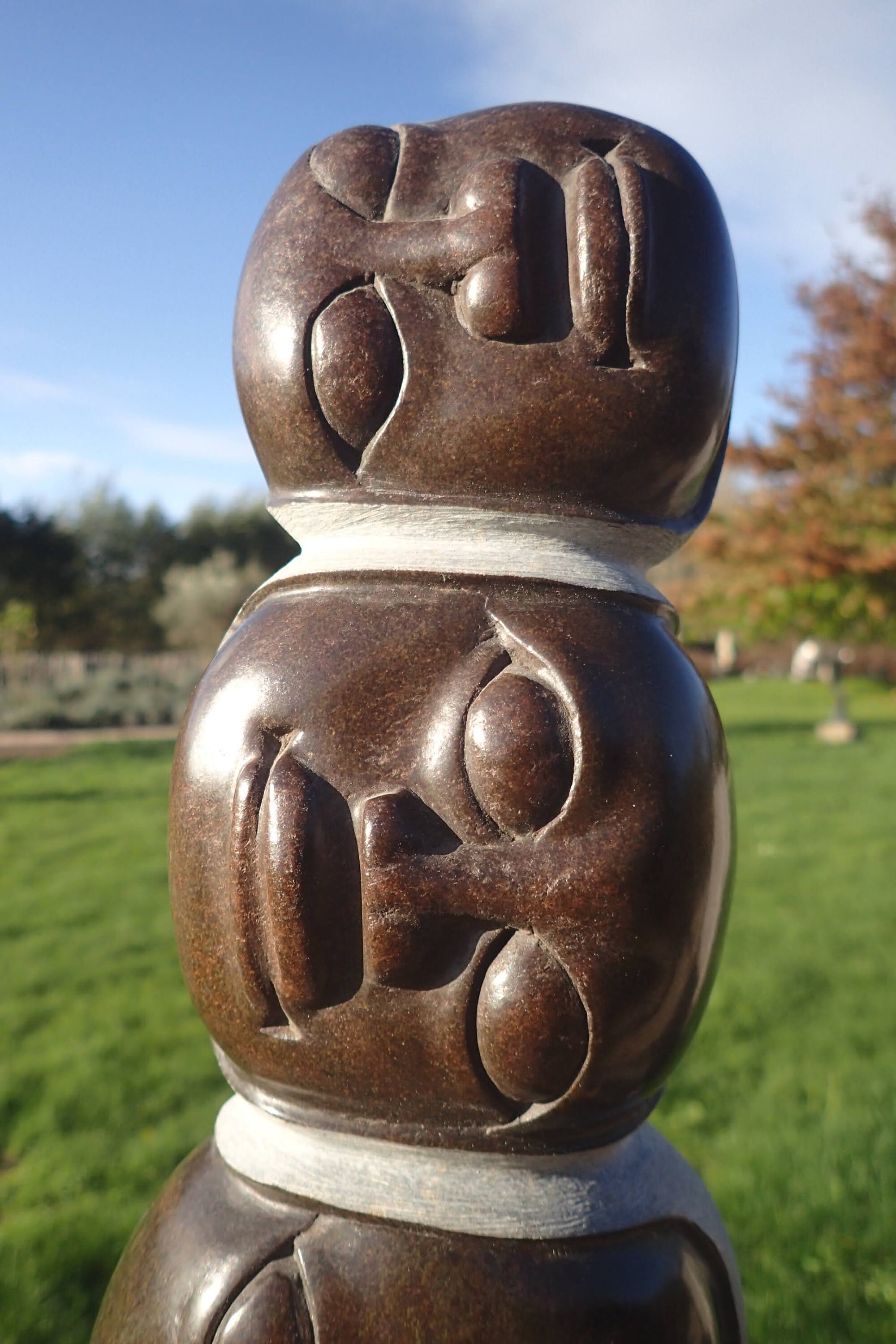 Stone Statue Playful Sculpture Differen Heads or Faces Piled - Etsy