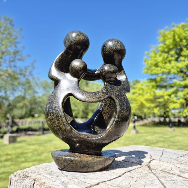 Family Sculpture Stone - Etsy UK