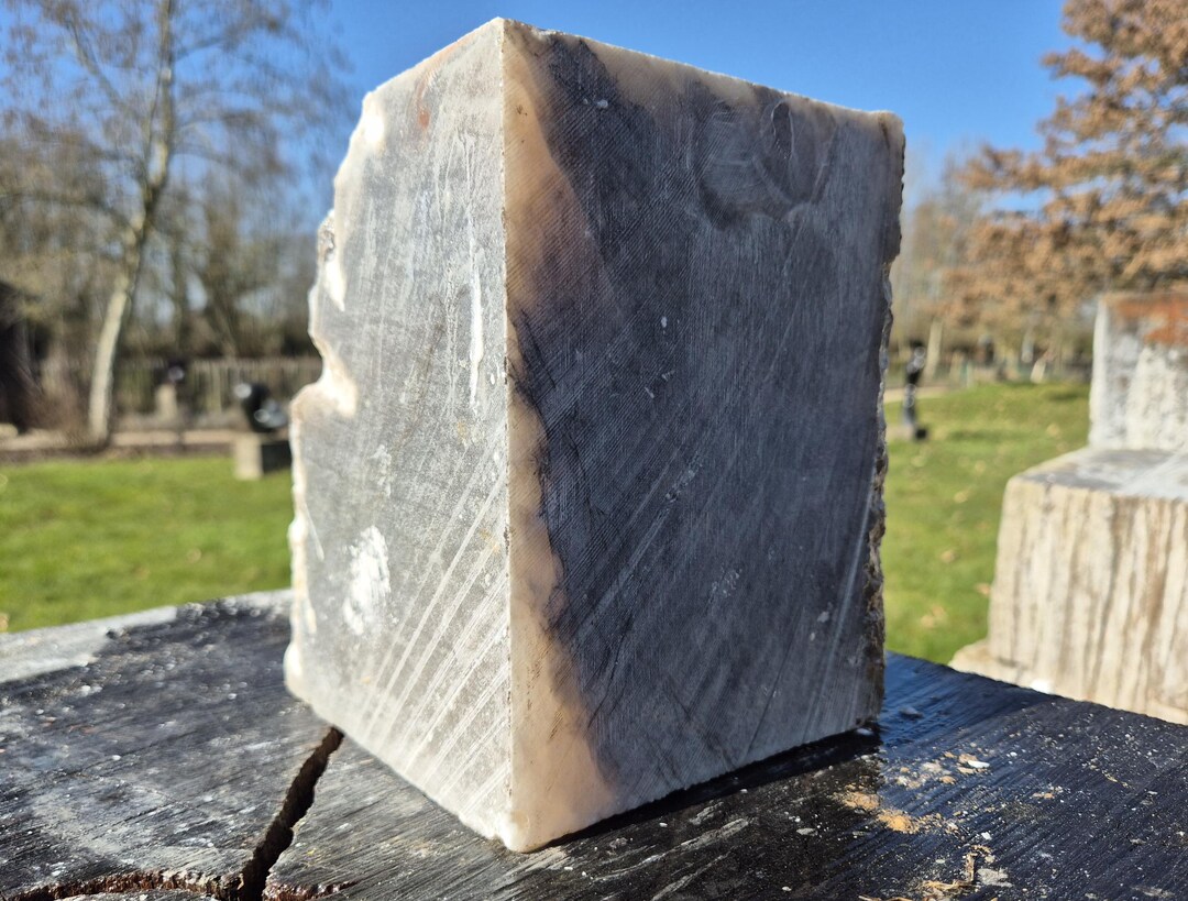 Alabaster Stone, Piece of Stone for Sculpting, Caramel Coloured ...