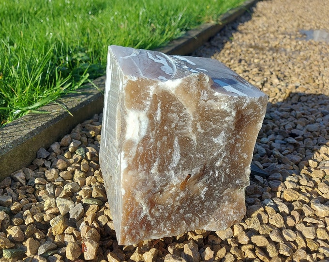 Alabaster Stone, Piece of Stone for Sculpting, Caramel Coloured ...