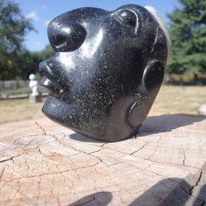 African Face Creation, Stone Sculpture, Fairtrade Zimbabwe, Shona-art ...