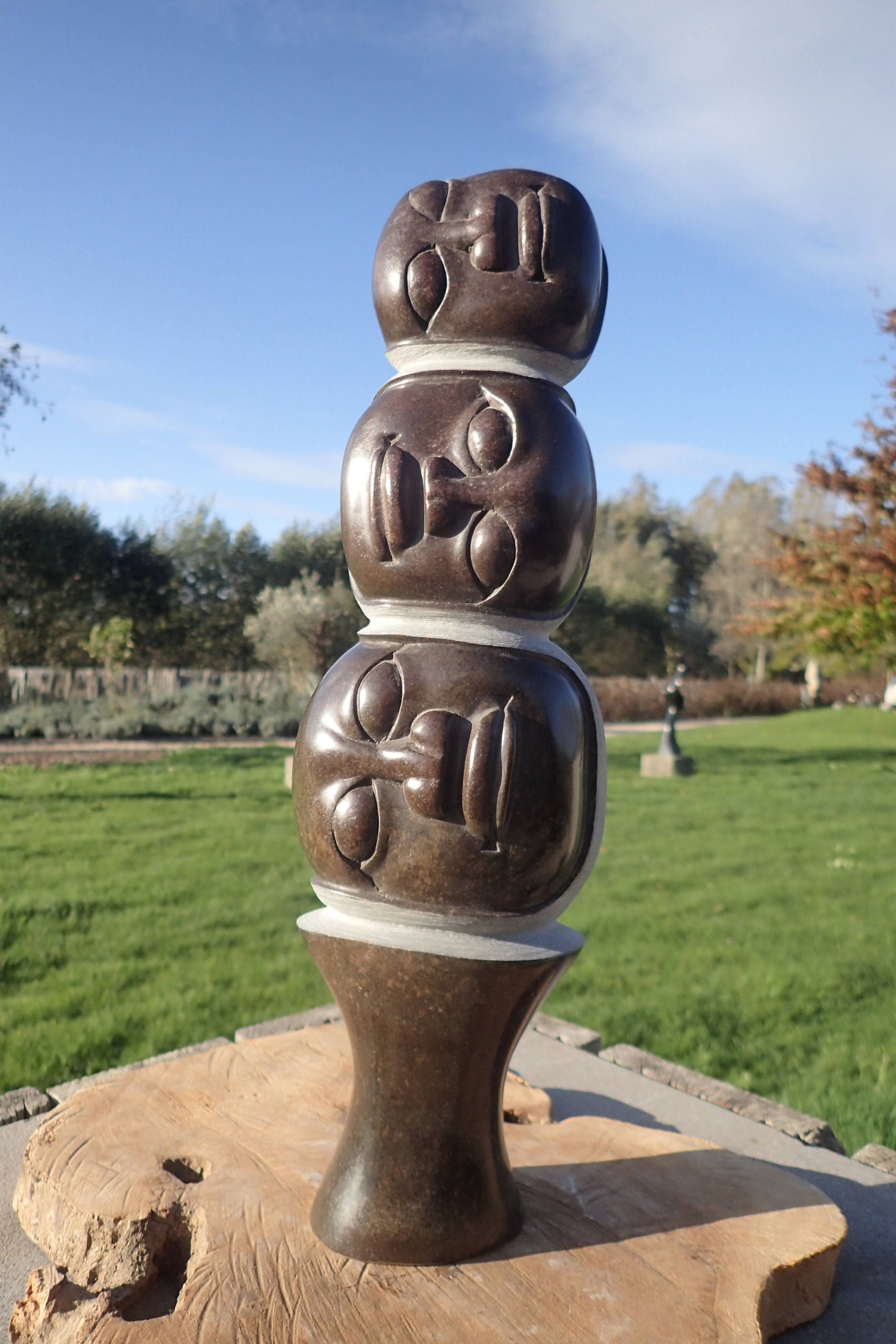 Stone Statue Playful Sculpture Differen Heads or Faces Piled - Etsy