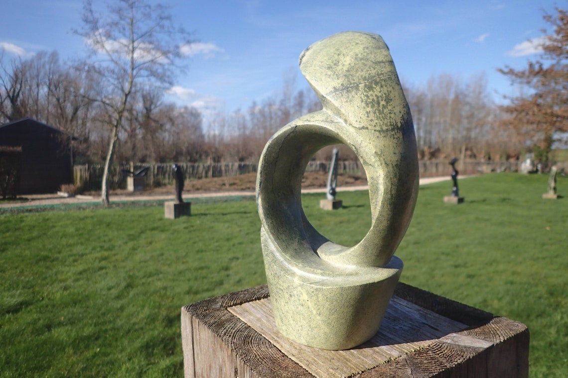 Abstract Sculpture Abstract Flower Stone Sculpture - Etsy