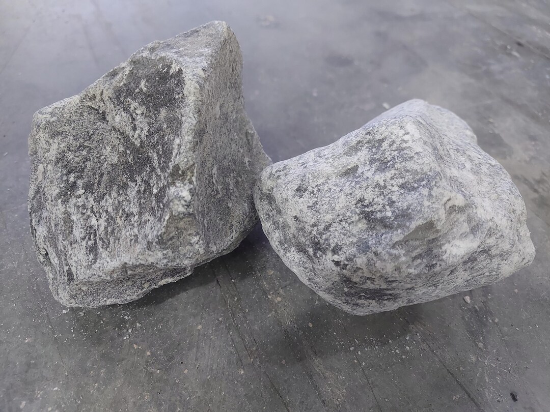 2 Chunks of Soapstone, Black/white Soapstone, Soft Stone for Carving ...