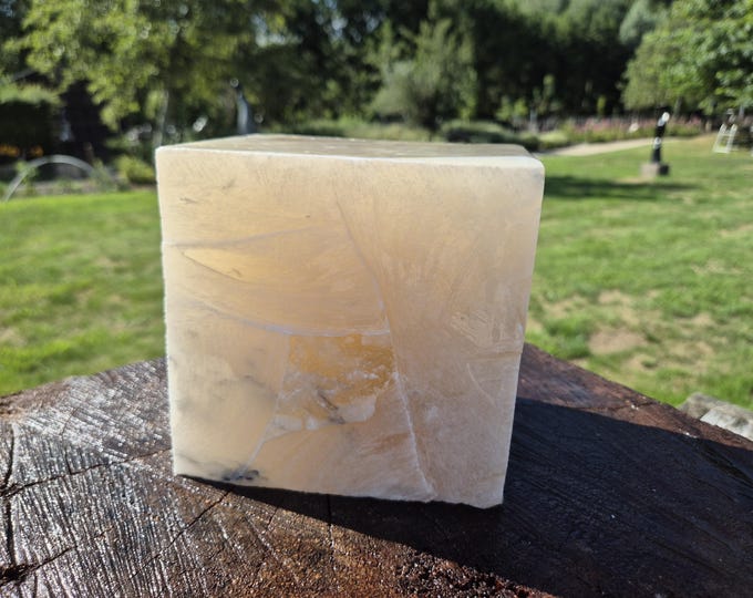 Alabaster Stone, Piece of Stone for Sculpting, Caramel Coloured ...