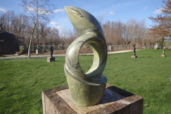 Abstract Sculpture Abstract Flower Stone Sculpture - Etsy