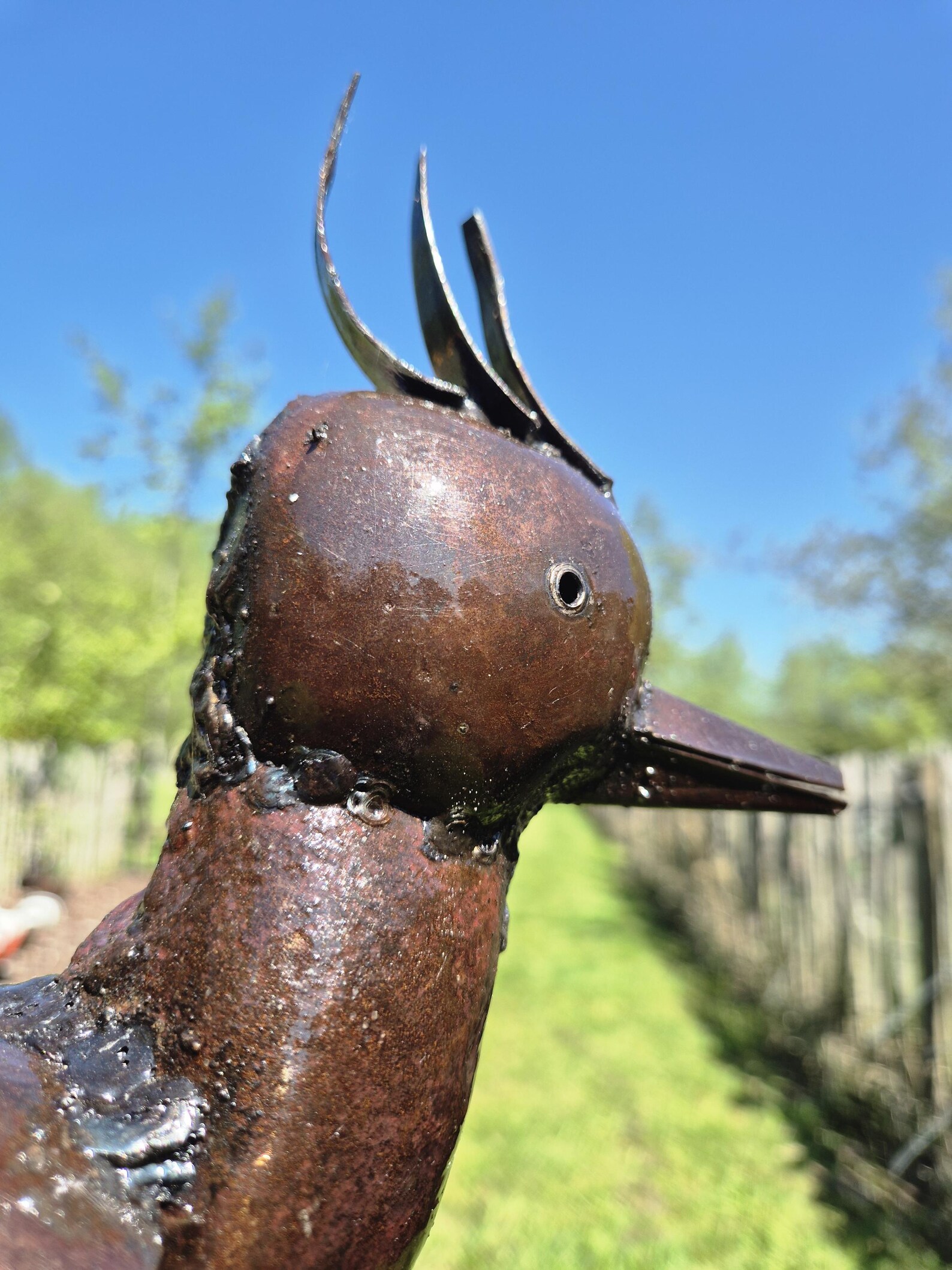 Metal Water Bird Ornaments, Garden Statues, Grutto, Avocette or Lapwing ...