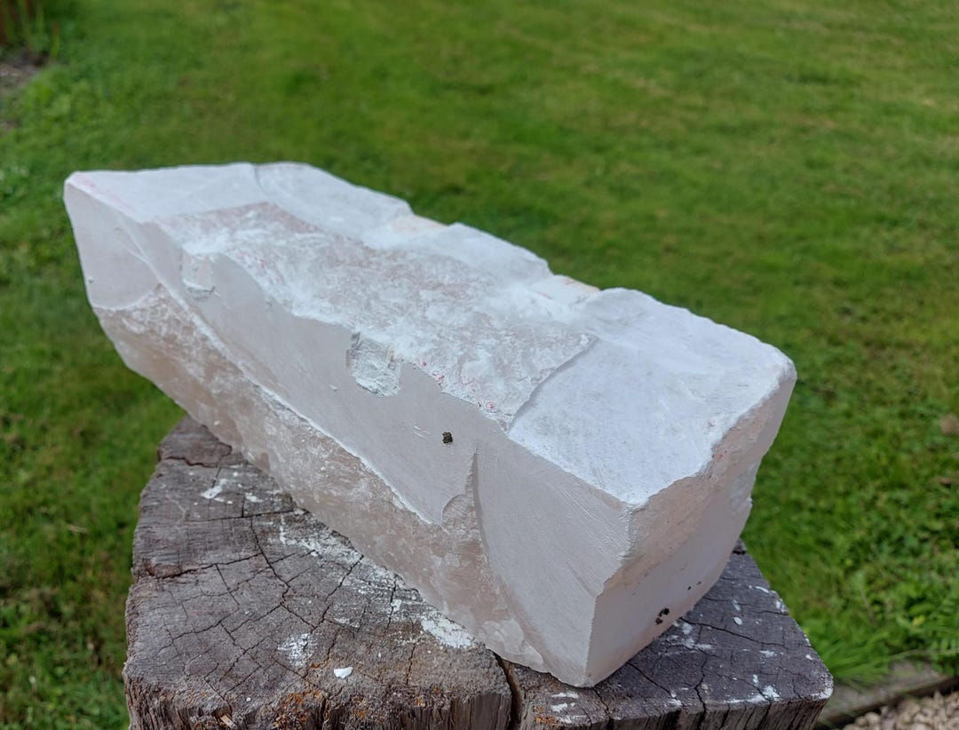 Alabaster Stone, Piece of Stone for Sculpting, Pink Alabaster, 9 Kg, 1 ...