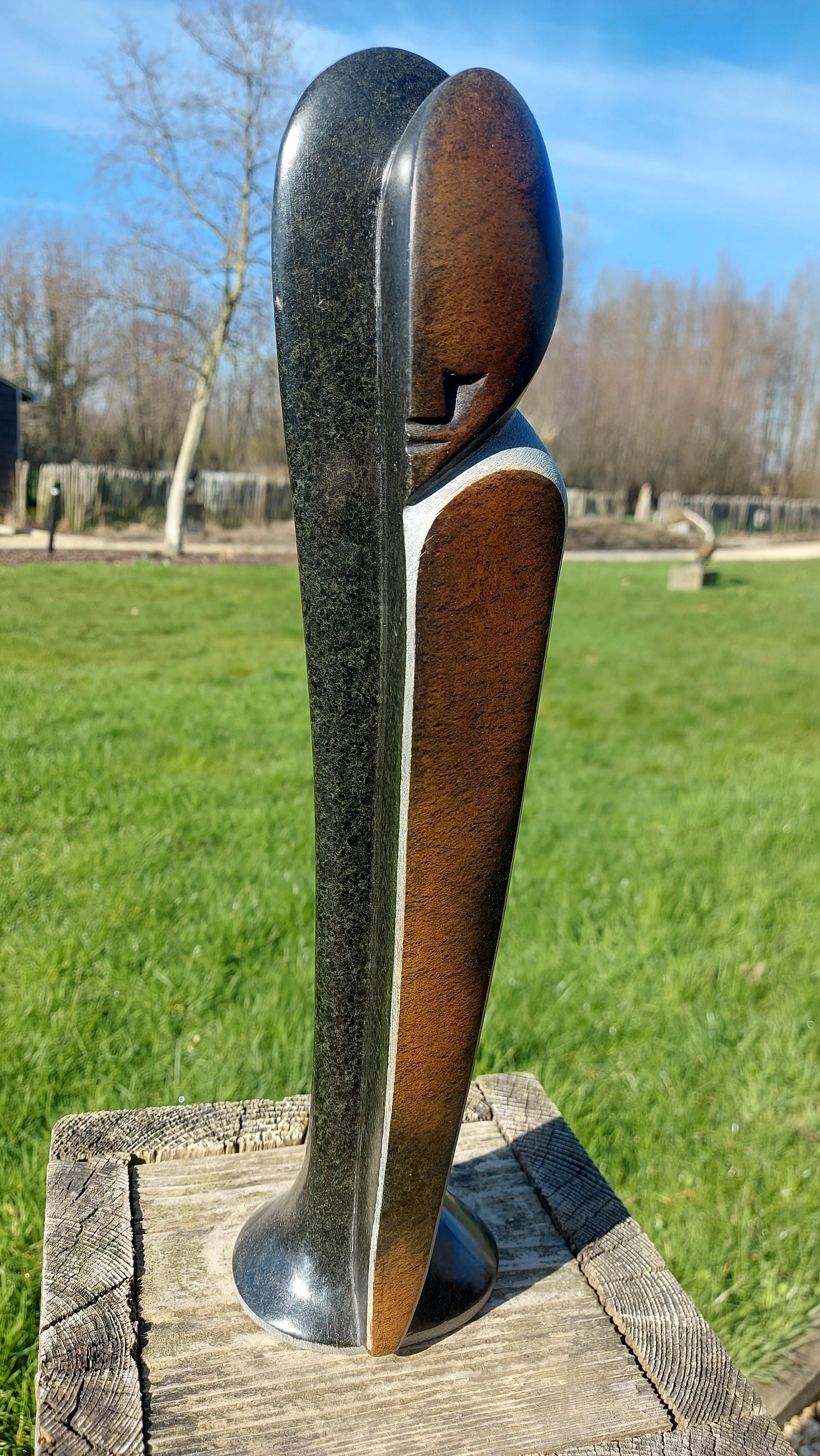 Stone Sculpture — a Head, Handmade in Zimbabwe, With Powerful Design ...