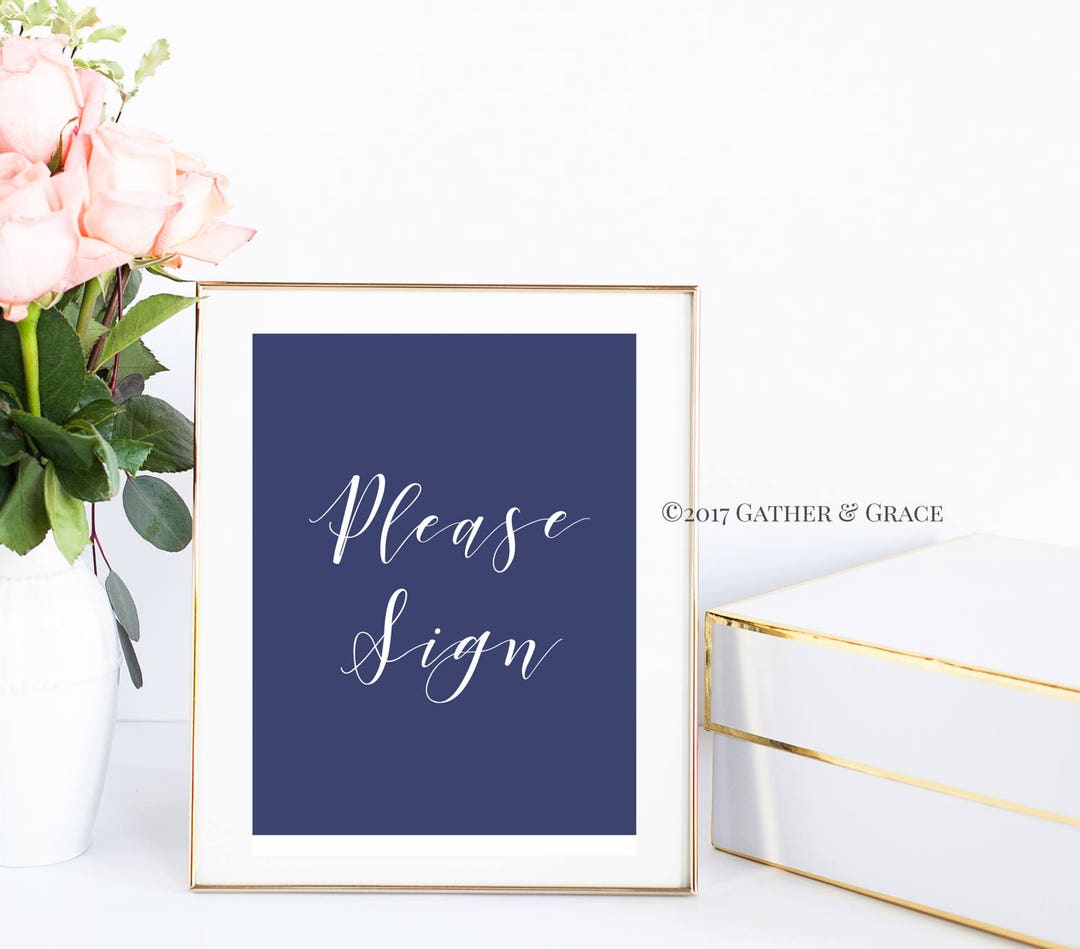 Printable, Guest Book Sign, Please Sign, Guest Book Printable, Guest ...
