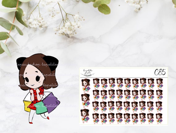 stickers for planners C85 Cat girl character sticker journals chibi ...