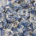 Hand Cut SMALL Blue and White Pottery Shards. Pottery. Ceramic Shards ...