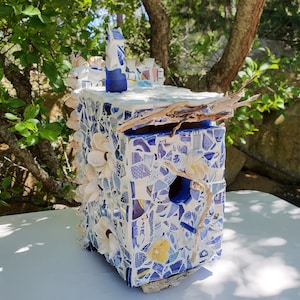 Hand Cut SMALL Blue and White Pottery Shards. Pottery. Ceramic Shards ...