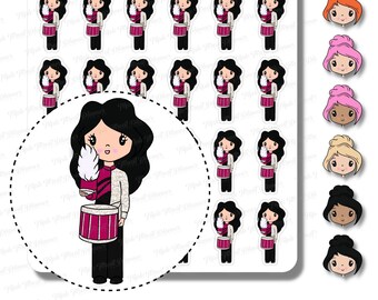 Band Sticker Drum Major Girl | Etsy