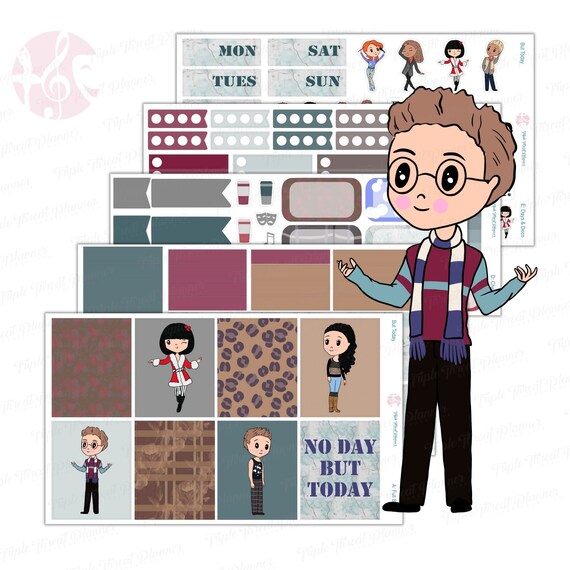 Broadway Musical Stickers Rent Inspired Cute Weekly Planner - Etsy