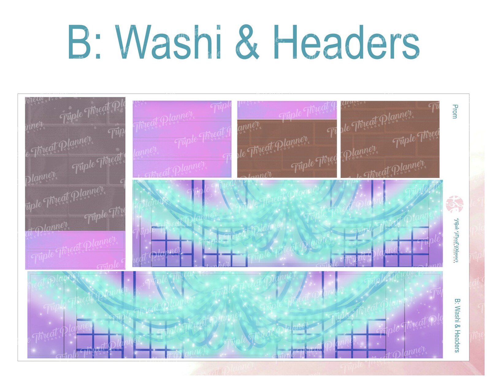 Broadway Musical Stickers the Prom Musical Inspired Weekly - Etsy