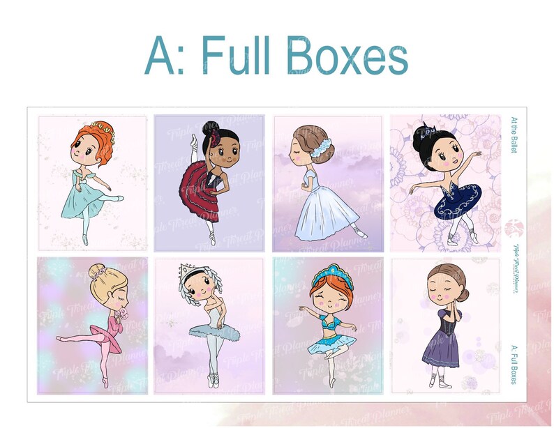 Dance Stickers at the Ballet Classical Weekly Planner Kit - Etsy