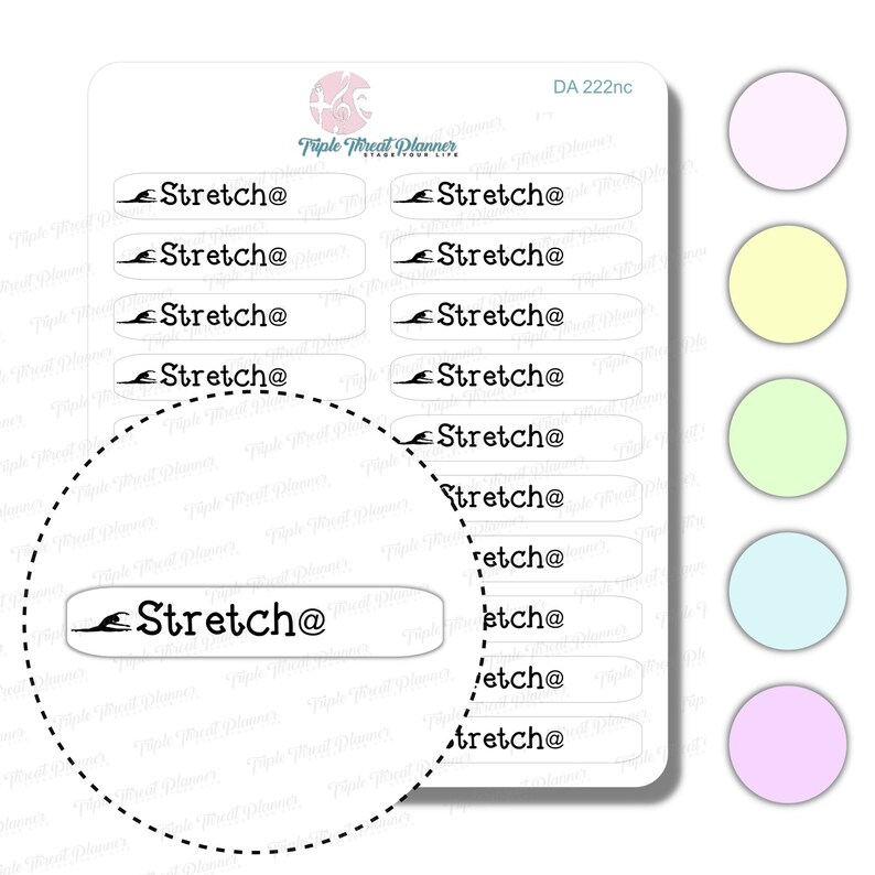 Stretch Dance Class Stickers - Etsy