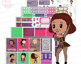 Six Musical Stickers - Etsy