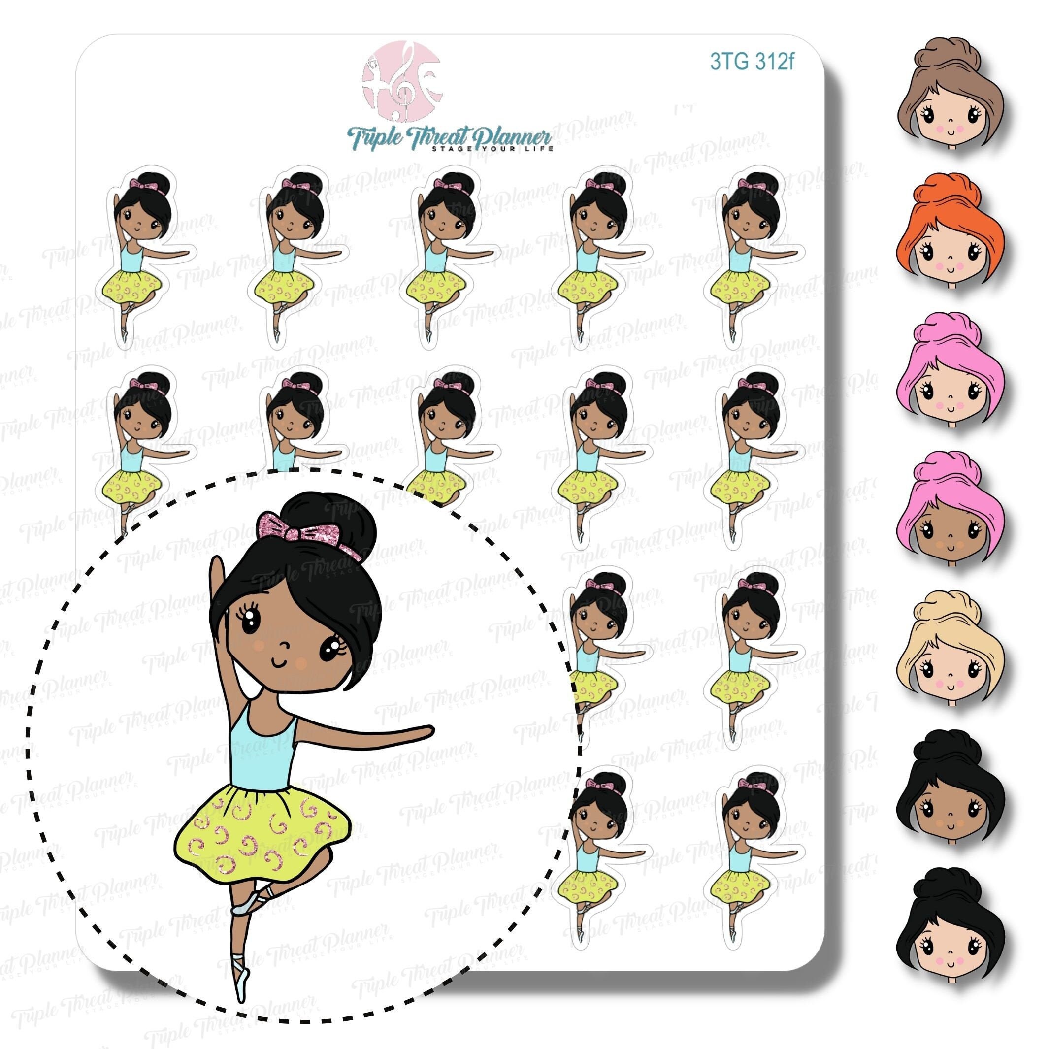 Dance Stickers Ballet in Pose - Etsy