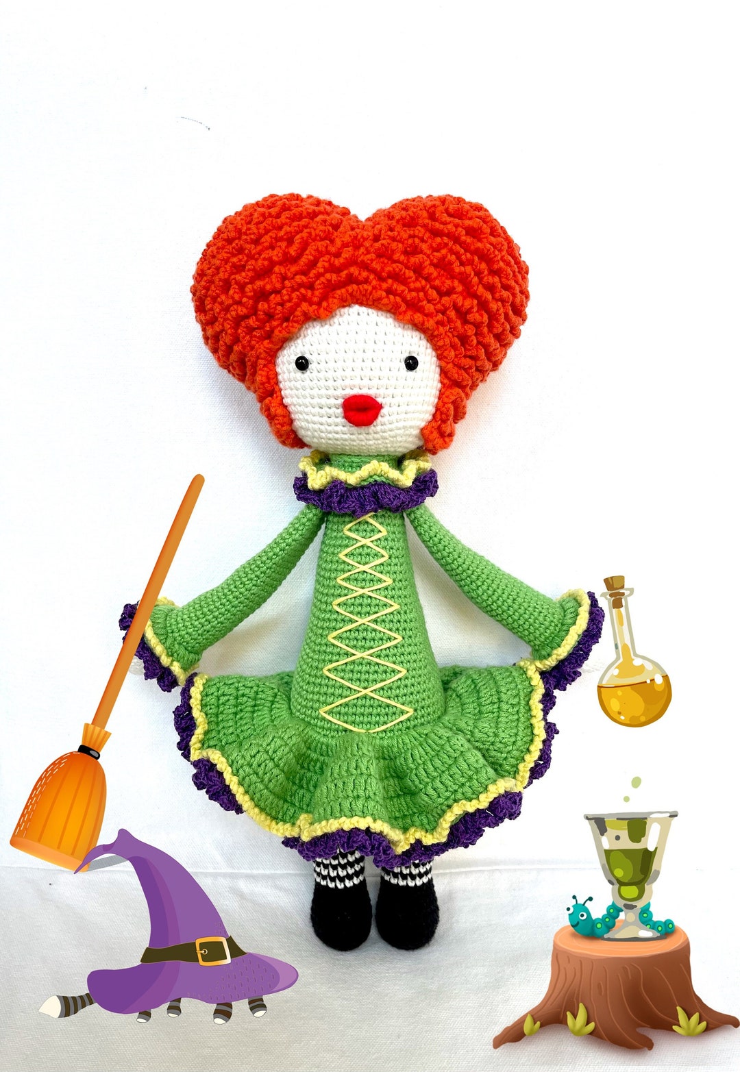 Hocus Pocus Winifred - Witch - Amigurumi Doll - Etsy
