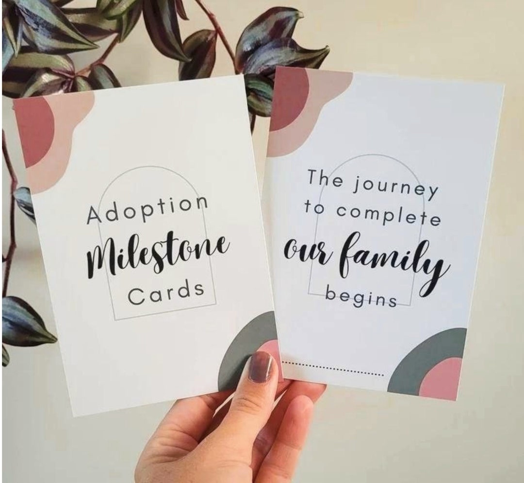 Adoption Milestone Cards Pre Adoption Process Through to Becoming a ...