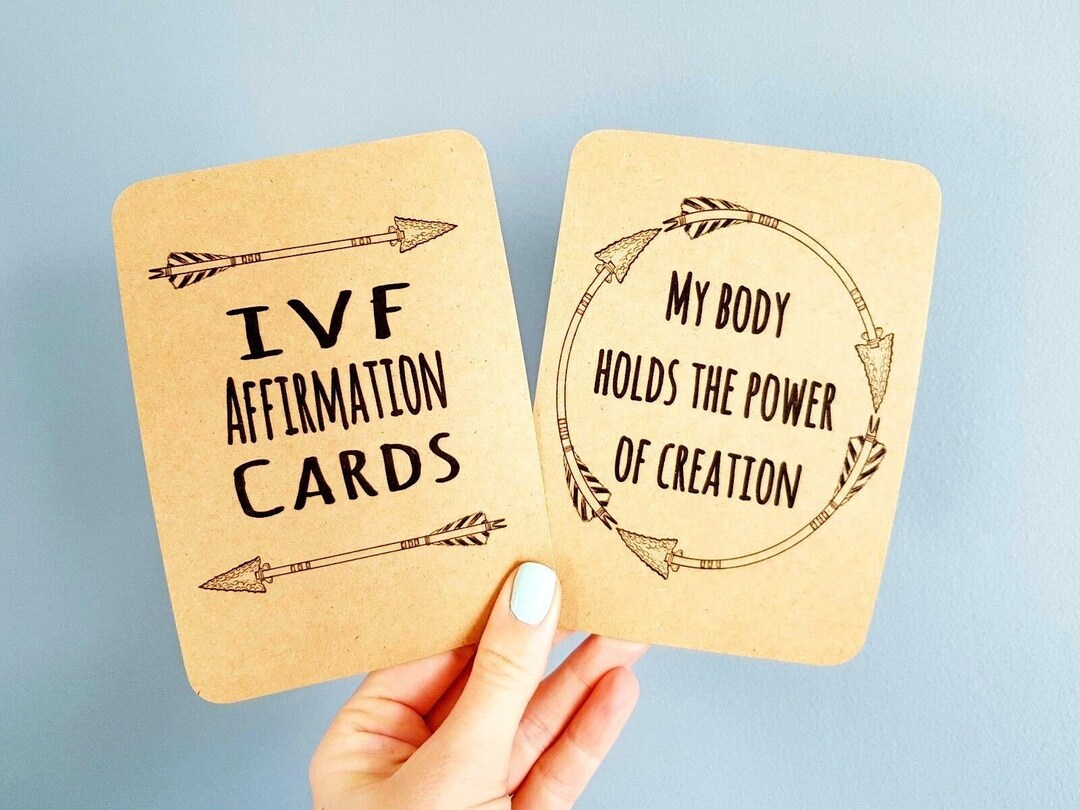 IVF Affirmation Cards Wellbeing Positive Thinking Encouragement ...