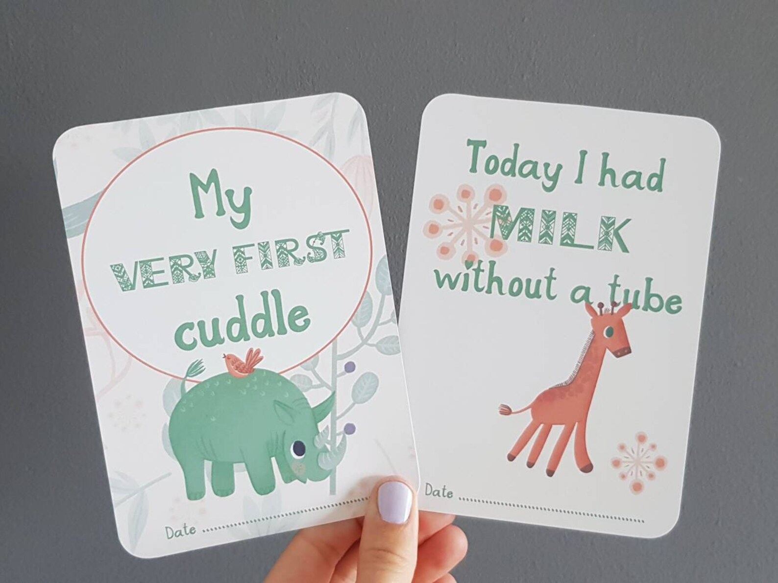 Premature Baby Milestone Cards Preemie NICU Neonatal Baby - Etsy UK
