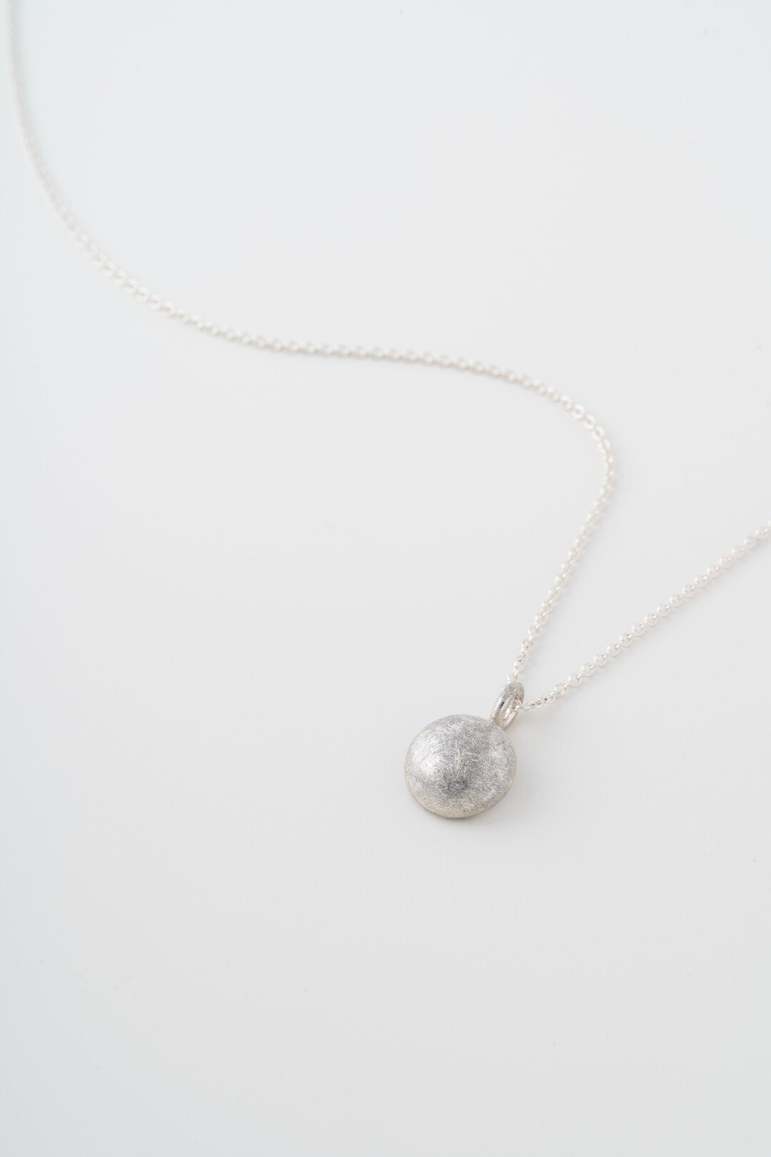 Matte Sterling Silver Nugget Pendant - Etsy
