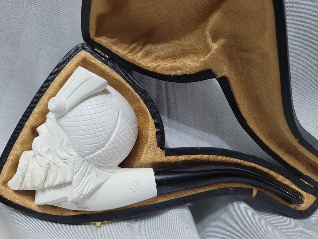 Large Sultan Handcarved Block Meerschaum Pipe by CPW Pipes #d1 - Etsy