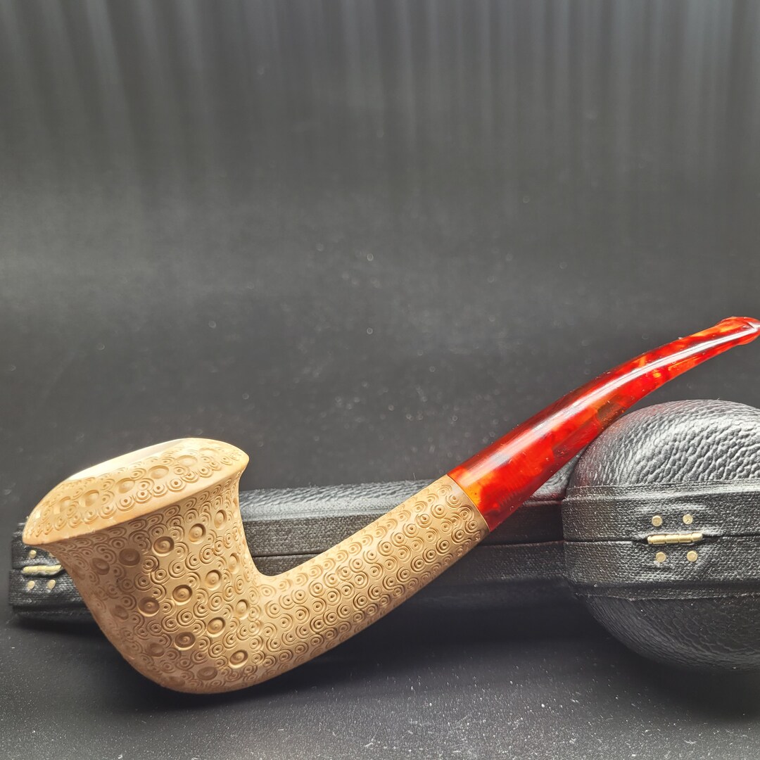 Darkened Calabash Meerschaum Pipe Handmade Block Meerschaum CPW Pipes ...