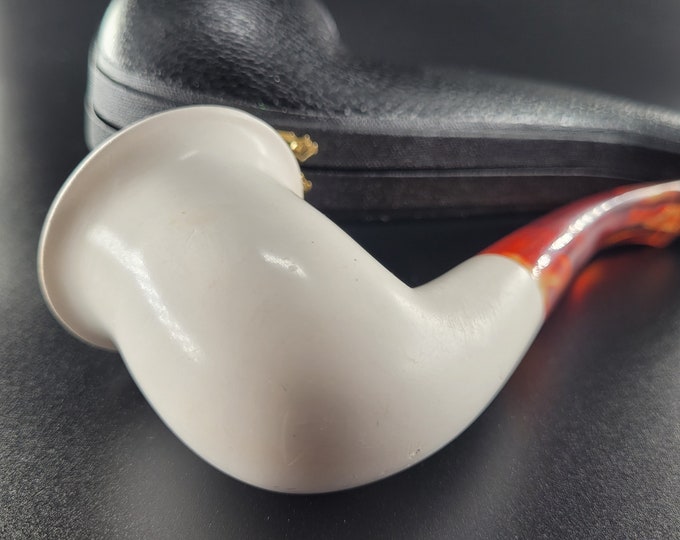 LARGE Smooth Special Calabash Handmade Block Meerschaum Pipe 101144 - Etsy